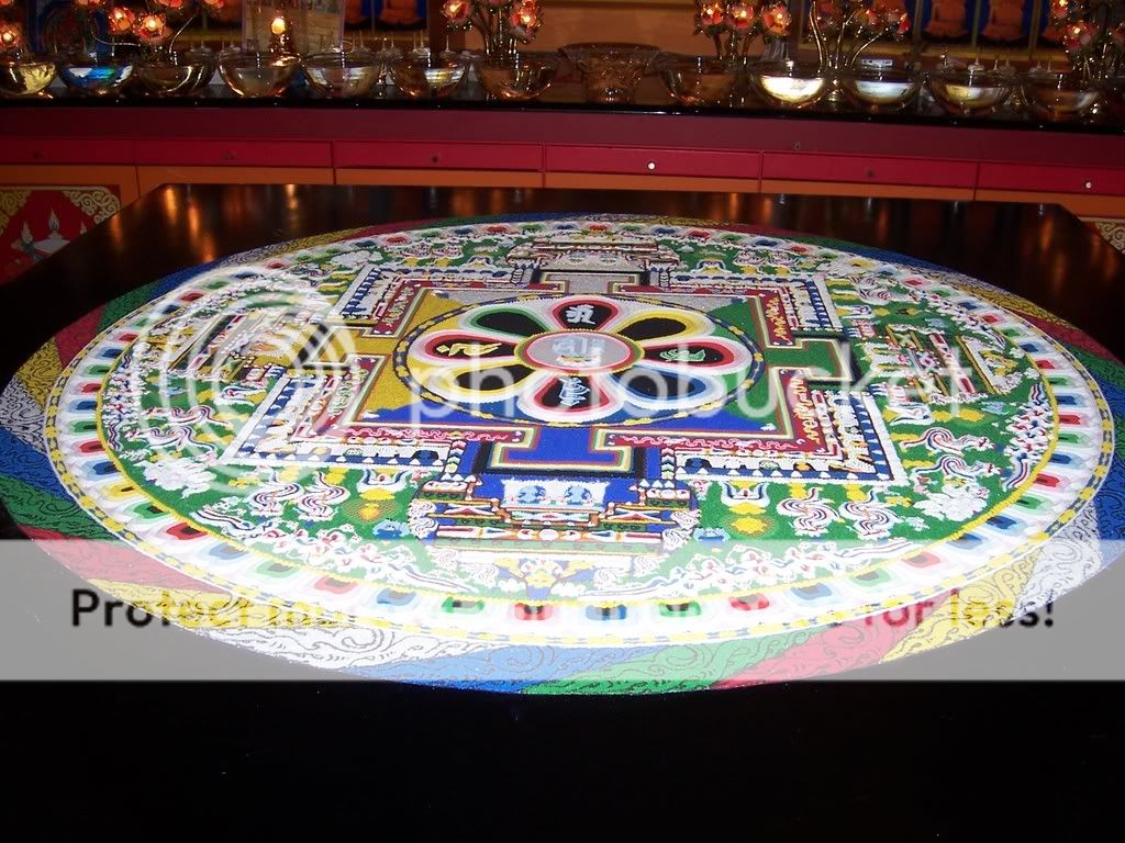 Completed Sand Mandala - Simple Life 简单的生活